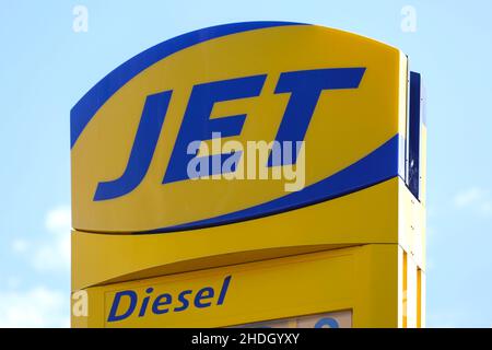 Jet Gas station Stock Photo - Alamy