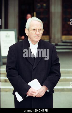 George Carman QC August 2000at his home in south west London on the day ...