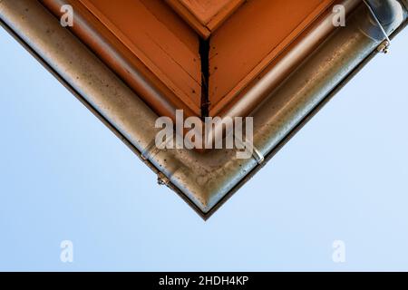 corner, rain gutter, corners, rain gutters Stock Photo - Alamy