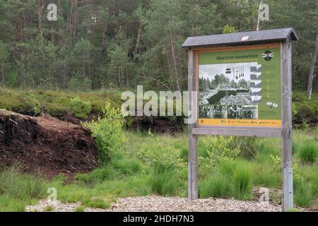 display, peat cutting, schönramer filz, displays Stock Photo - Alamy