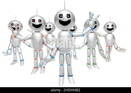 team of robot toys Stock Photo - Alamy