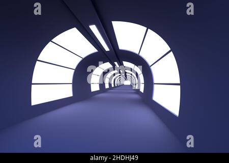 futuristic, passage, corridor, futuristics, passages, corridors ...