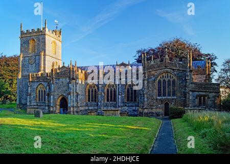 St Mary's Chard Somerset UK architectural detail of church tower and ...