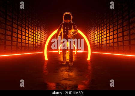 corridor, science fiction, astronaut, corridors, hallway Stock Photo ...