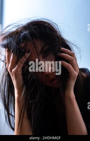 long hair, tear hair, long hairs, tear hairs Stock Photo - Alamy