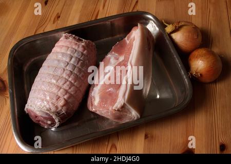 roast pork, roll roast, roast porks, roll roasts Stock Photo - Alamy
