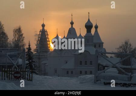 Churches at sunset. Monastery of St. Anthony Stock Photo - Alamy
