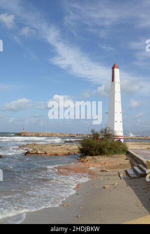 lighthouse, can picafort, lighthouses, can picaforts Stock Photo - Alamy