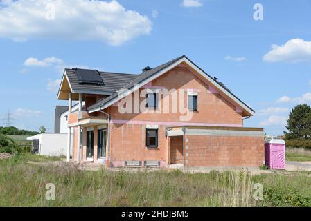 building construction, new building, carcass, building constructions ...