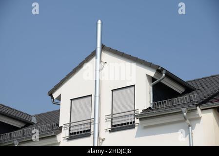 new building, exhaust pipe, new buildings Stock Photo - Alamy
