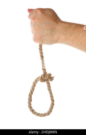 nooses isolated on white background. nooses isolated on white Stock ...