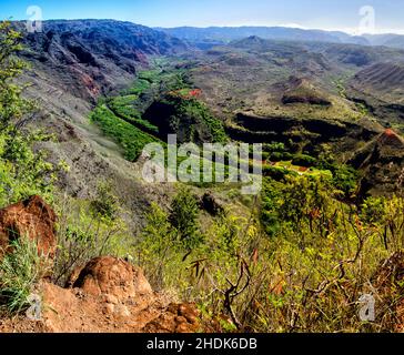 ravine, hawaii islands, waimea canyon, ravines Stock Photo - Alamy