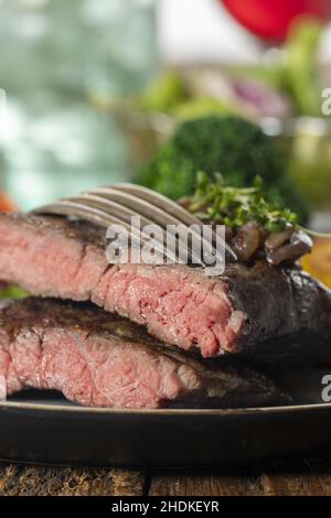 juicy, beef steak, medium, juicies, beef steaks, mediums Stock Photo ...