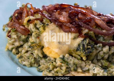 spaetzle, spinach noodles, spaetzles, spinach noodle Stock Photo - Alamy