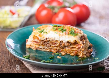 lasagna, lunch, lasagnas, lunch time Stock Photo - Alamy