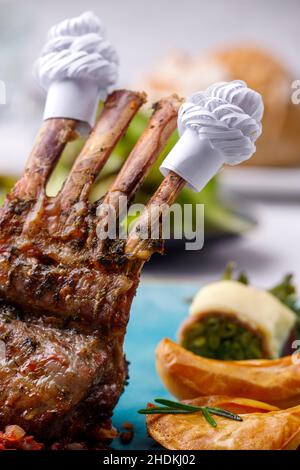 lamb chop, lamb, lamb chops, lambs Stock Photo - Alamy