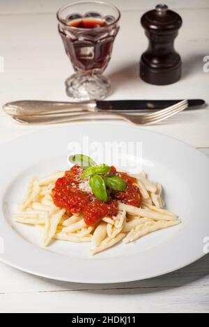 pasta, tomato sauce, capunti, noddles, pastas, tomato sauces Stock ...