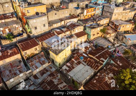Aerial view of northern Santo Domingo, capital of Dominican Republic ...
