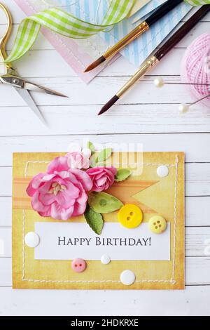 handicrafts, happy birthday, birthday card, handicraft, happy birthdays ...