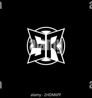 SR Logo monogram with modern style concept design template isolated on ...