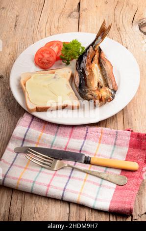 appetizer, smoked fish, appetizers, kippers Stock Photo - Alamy
