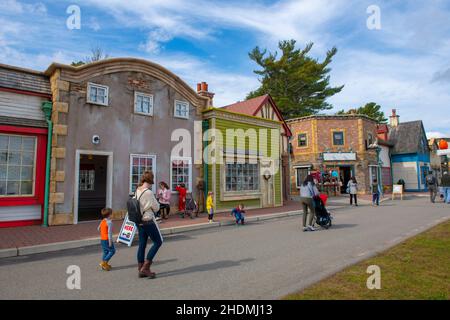 Dickens Village in Edaville Family Theme Park in town of Carver ...
