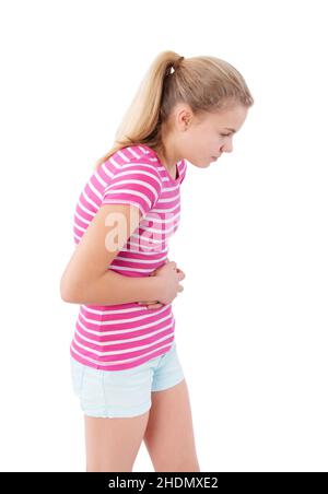 stomach ache. Children have abdominal pain, indigestion, gastritis ...