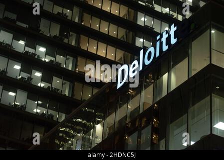 Deloitte building seen in the financial district of Perth, western ...