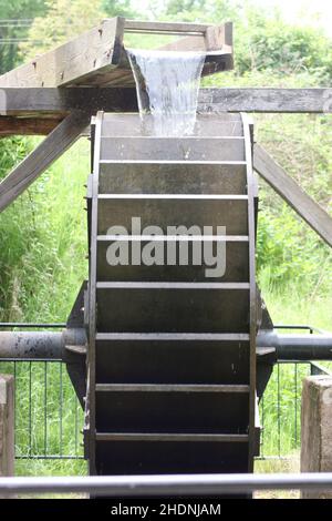 water wheel, grist wheel, water wheels, grist wheels Stock Photo - Alamy