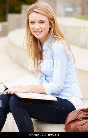 break, schoolgirl, schoolyard, breaks, rest, resting, girl, girls ...