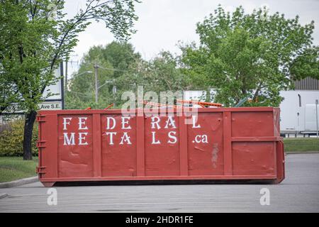 Calgary, Alberta, scrap metal, recycling, re-use , heap, junk Stock ...