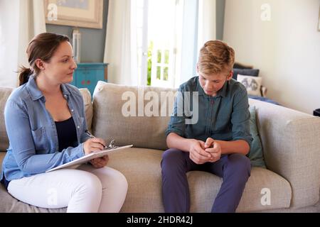 boy, problems, therapy, social worker, boys, problem, therapies Stock ...