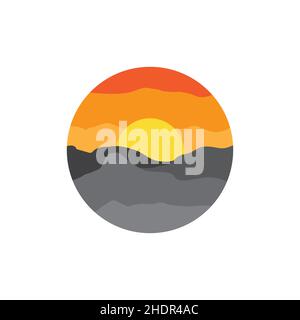 hill atmosphere vector icon illustration symbol design Stock Vector ...