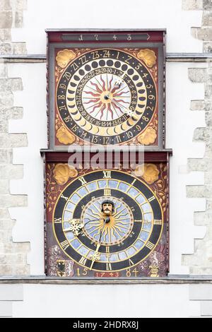 town hall clock, görlitz, moon phase clock, town hall clocks, görlitzs ...