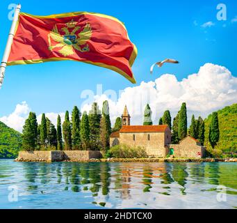 Flag of Montenegro Stock Photo - Alamy