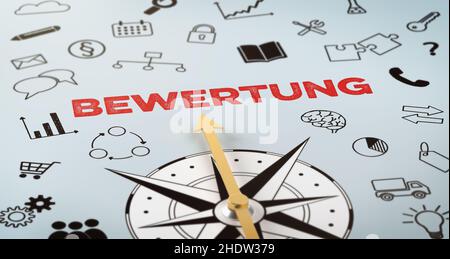 compass, evaluation, evaluations Stock Photo - Alamy