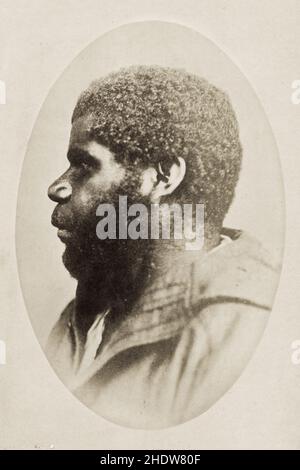 Vintage 19th century photograph: 1860's William Lanne, Laney, King ...
