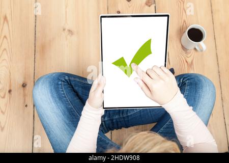 consent, check mark, compliance, consents, check marks Stock Photo - Alamy