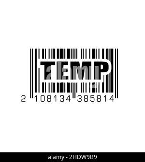 barcode bar code fake stand in temporary placeholder vector isolated on ...