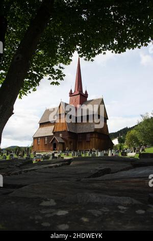 stave church ringebu,fylke oppland,norway Stock Photo - Alamy