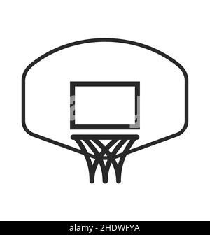 Backboard Simple vector icon. Illustration symbol design template for ...