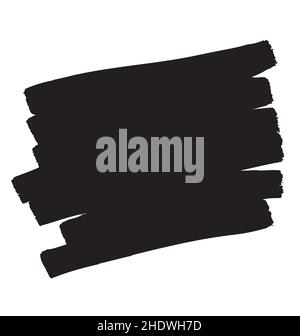 black marker cross out scribble isolated vector element isolated on ...