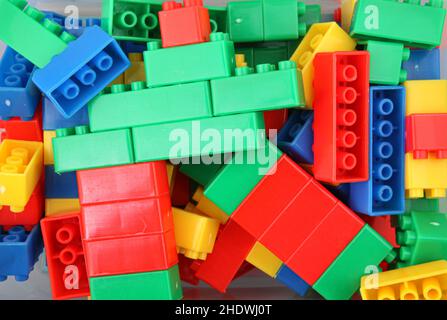 toy, plastic module, block, toys, plastic modules, blocks Stock Photo ...