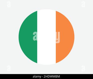 Ireland icon. Round logo with country map and title. Stylish Ireland ...