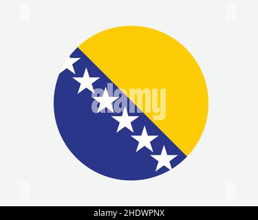 National Flag of Bosnia and Herzegovina. Bosnian and Herzegovinian ...