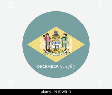 Flag of Delaware. Vector Illustration Stock Vector Image & Art - Alamy