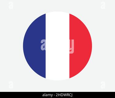 France round flag icon. Round World Flags Vector illustration Icons Set ...