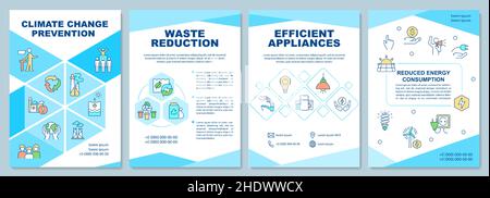 Climate change brochure template layout. Environmental issues. Flyer ...