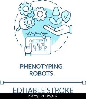 Phenotyping robots abstract concept vector illustration Stock Vector ...
