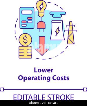 Operating costs linear icon Stock Vector Image & Art - Alamy